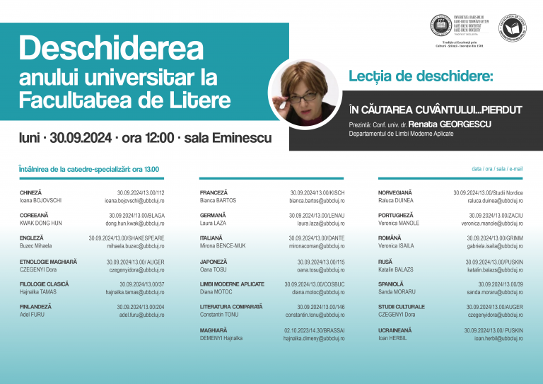 INFORMAȚII ADMITERE LITERE UBB, NIVEL MASTER, 2024 – Universitatea ...